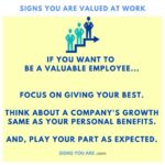 12 Signs You Are Valued At Work (By Your Boss And Company) • Signs You ...