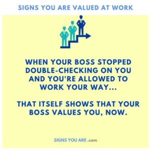 12 Signs You Are Valued At Work (By Your Boss And Company) • Signs You ...